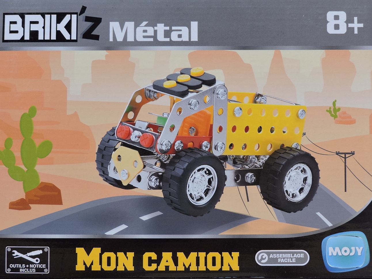 BRIKI’Z Métal – Mon camion (123 pièces) – Picoozfran-modélisme et jouets